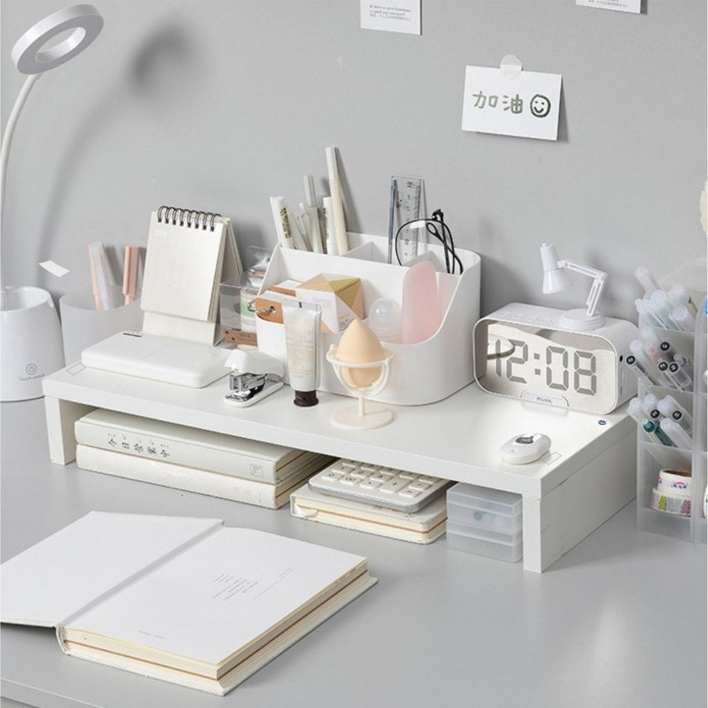Jual Meja Minimalis ala Korea / Korean Aesthetic Table Desk Organizer ...