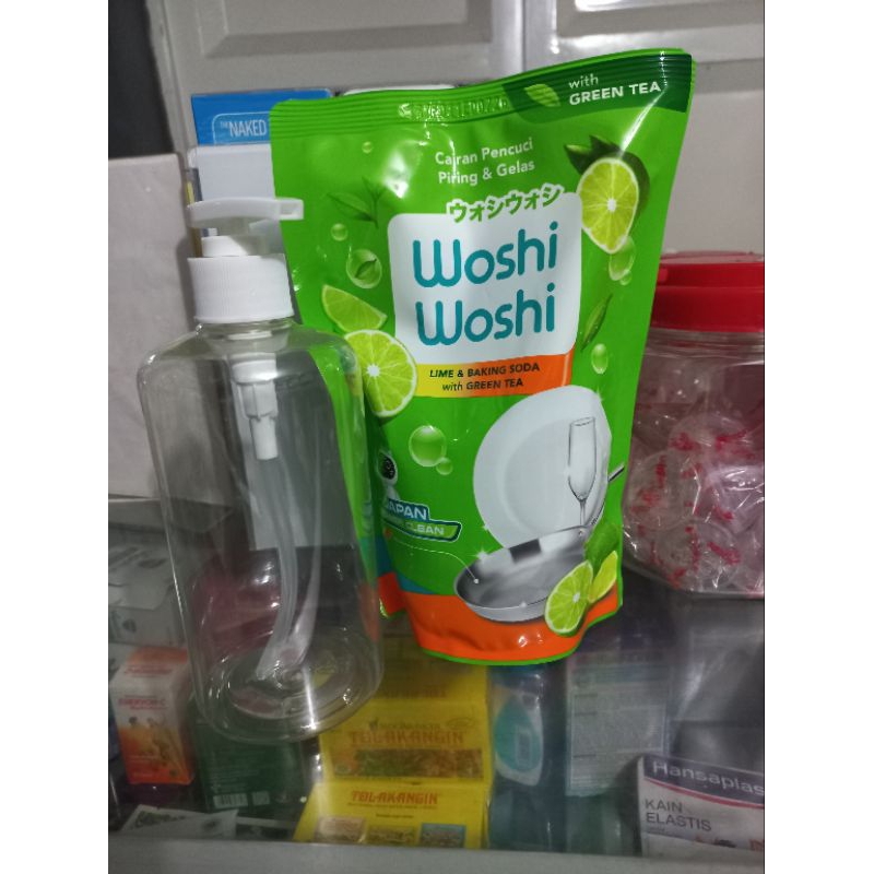 Jual WOSHI WOSHI SABUN PENCUCI PIRING 600ML Beli 1 Gratis Botol | Shopee Indonesia