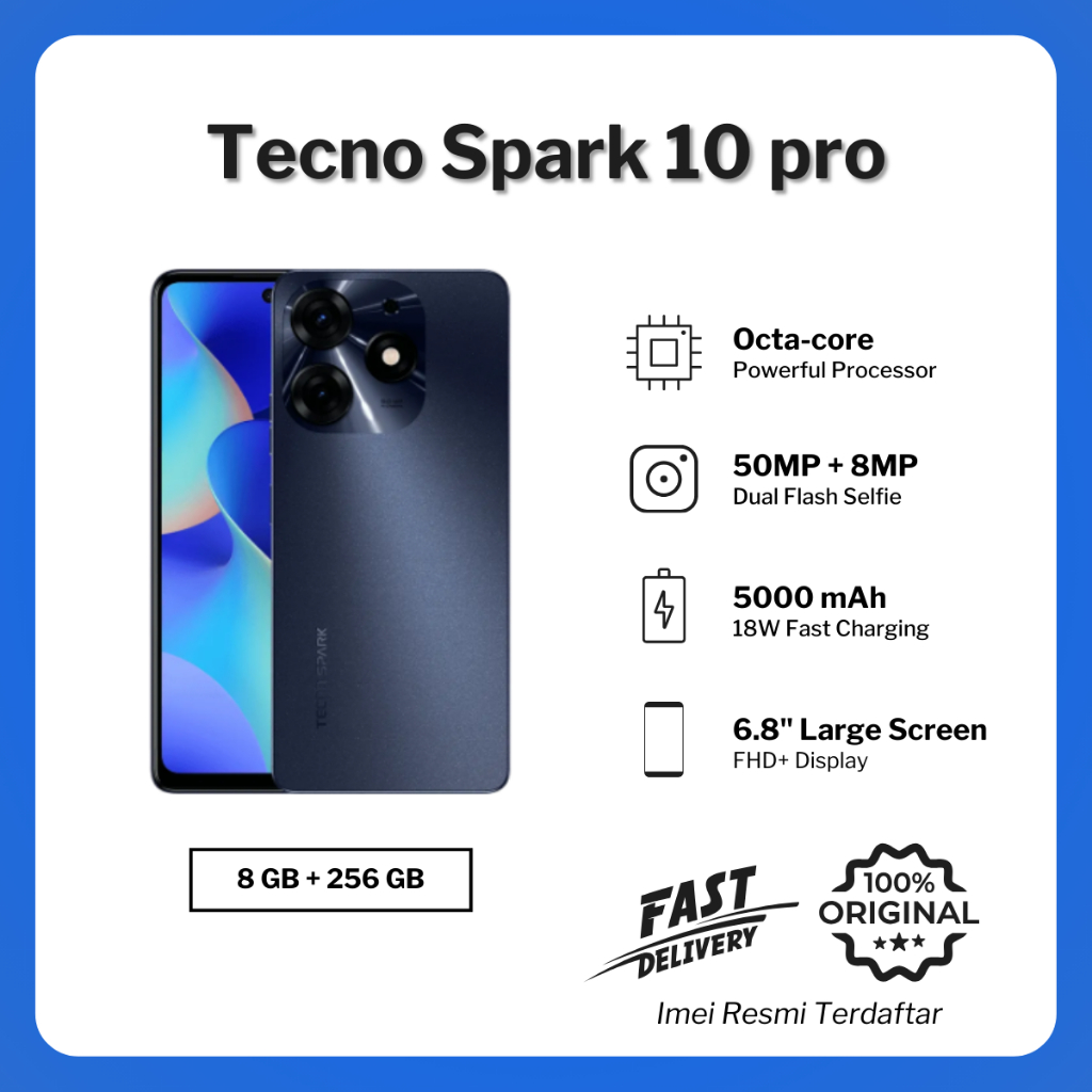 Jual Tecno Spark 10 Pro 8+8GB*+256GB RAM 8GB Internal 256GB Garansi ...