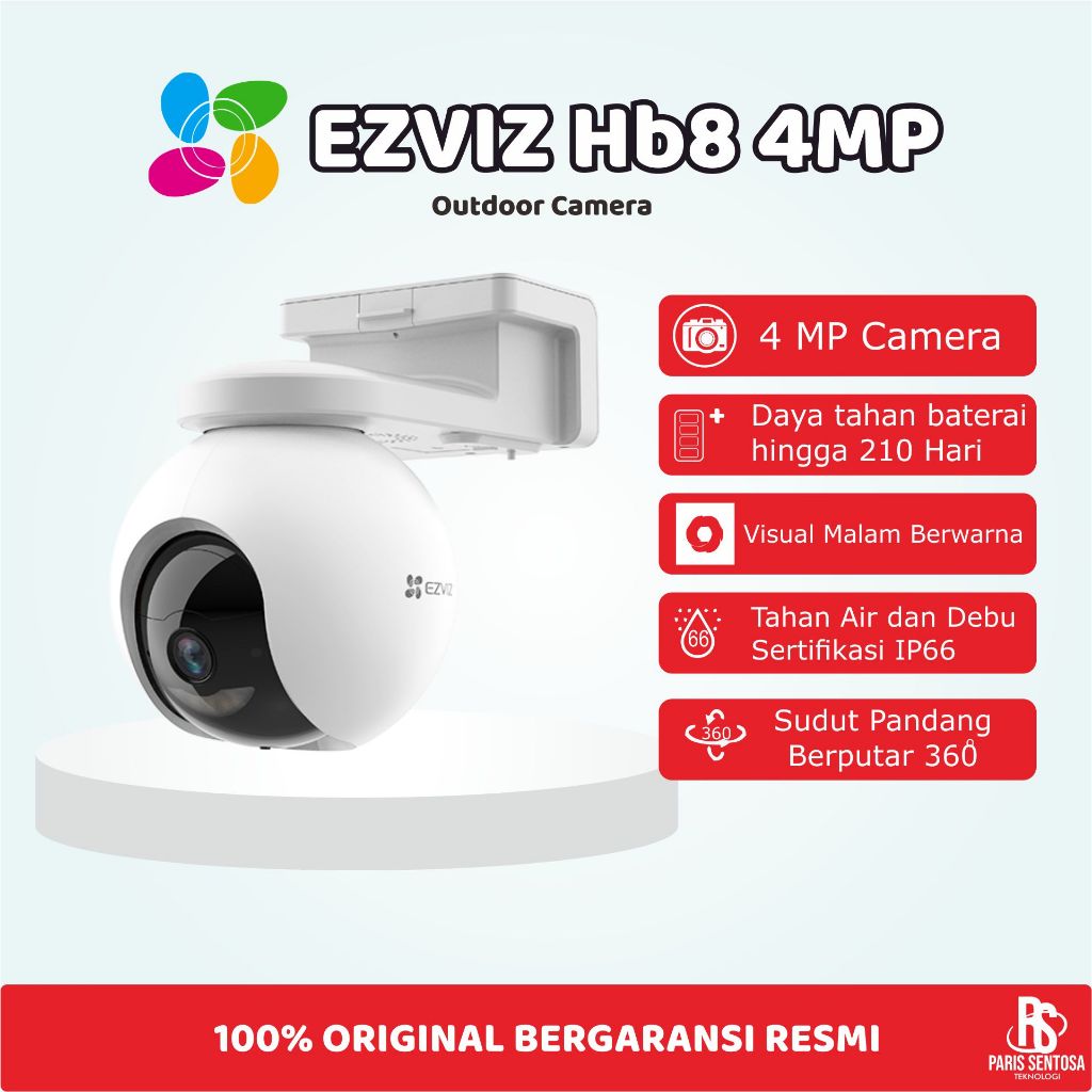 Jual Ezviz HB8 4MP CCTV Outdoor PTZ IP Camera 360° Wireles Smart ...
