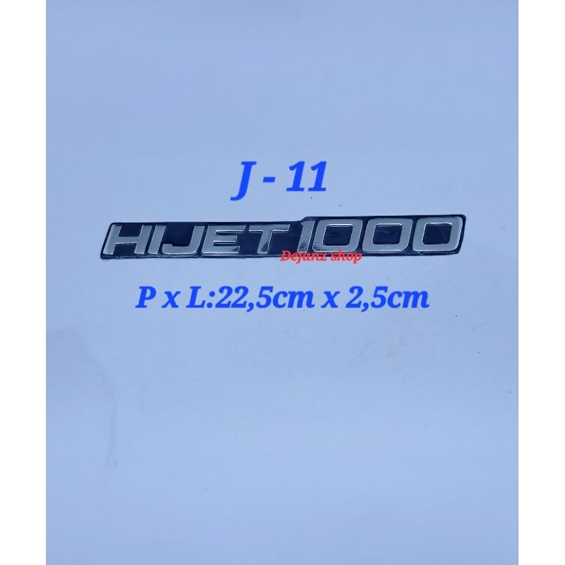 Jual Emblem Logo Tulisan Stiker Sticker Tempelan HIJET 1000 S75 ...