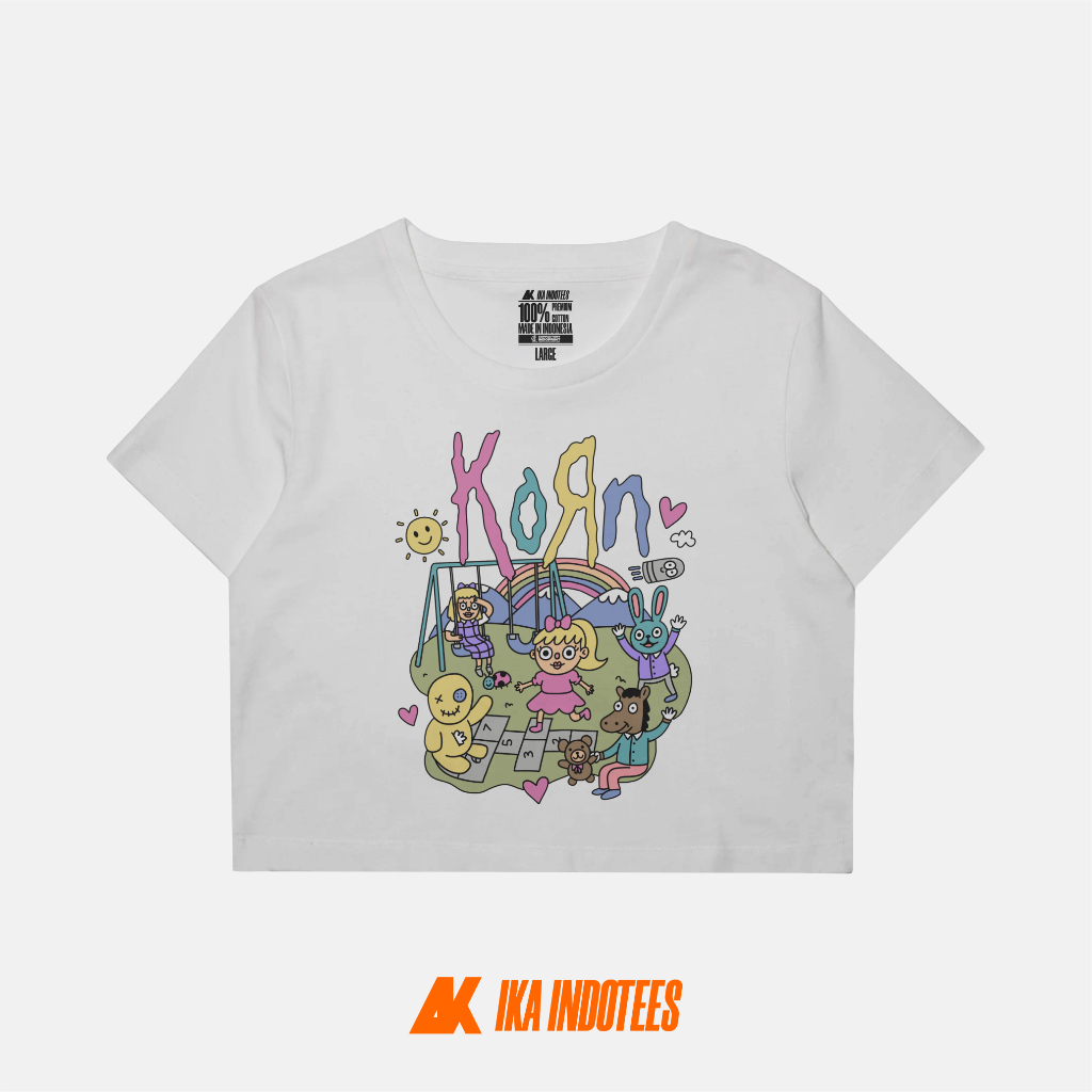 Jual CROPTOP "CUTE KORN" | KAOS CROP TOP BAND | CROP TOP | KAOS CROP ...