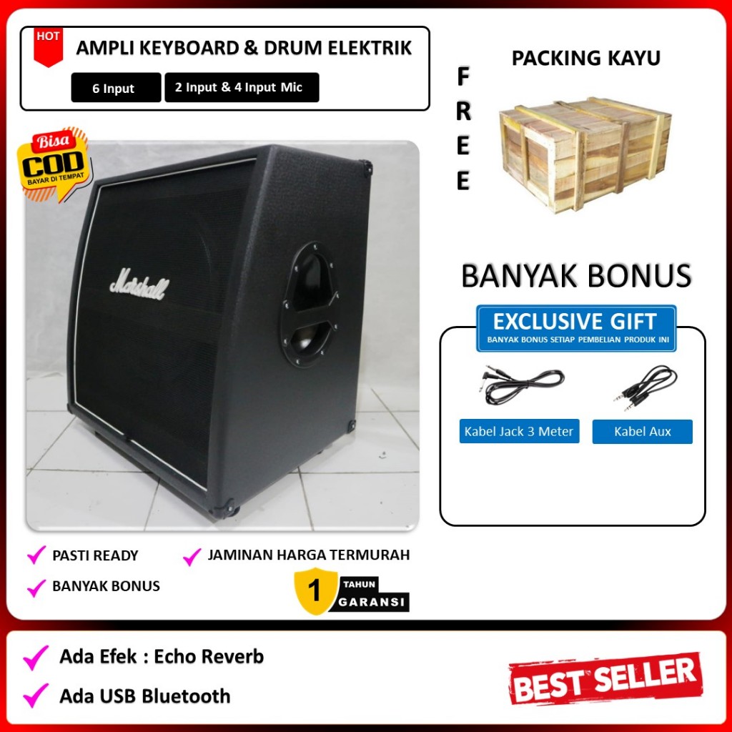 Jual Ampli Keyboard 12 Inch & Drum Elektrik & Vocal bisa untuk karaoke ...