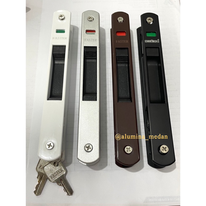 Jual Kunci Pintu Sliding / kunci pintu sliding door kaca alumunium / kunci lilin | Shopee Indonesia