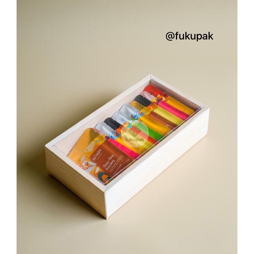 Jual Box Design Kayu (10pcs) kotak kue cake bolu lapis spiku dus toples ...