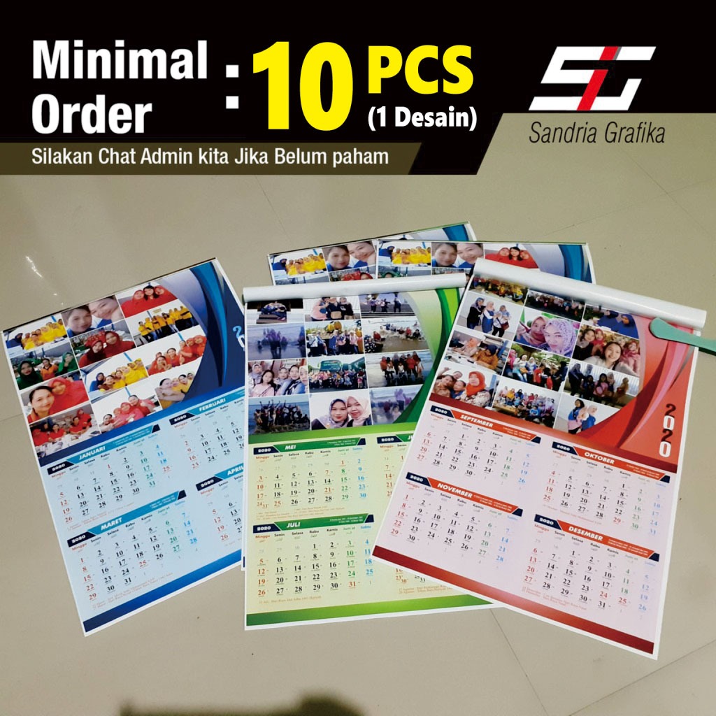 Jual Kalender Dinding 2025, 4 Bulanan (3 Lembar) | Shopee Indonesia