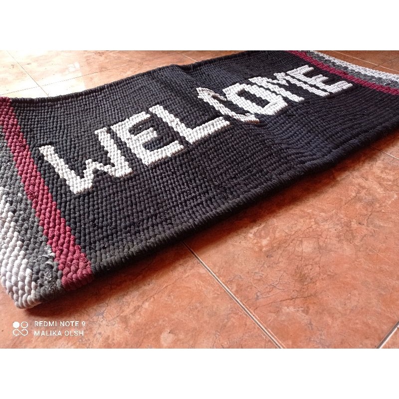 Jual keset welcome kain panjang 1 meter x 40 cm / keset lobi | Shopee ...