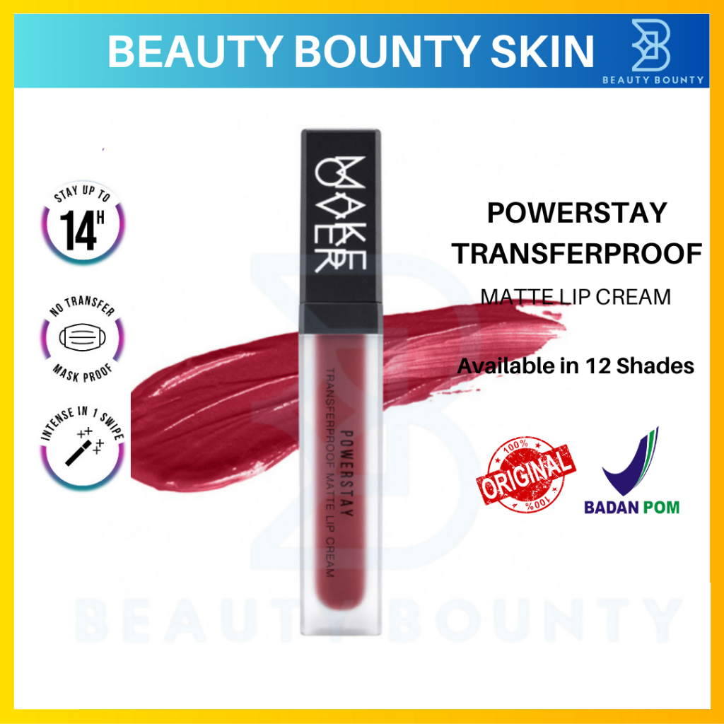 Jual [ORIGINAL] MAKE OVER Powerstay Transferproof Matte Lip Cream ...
