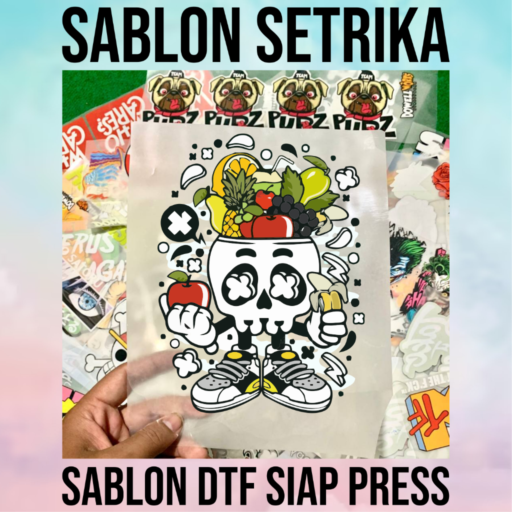 Jual STIKER DTF SABLON SETRIKA TEMA GRAFITY DOODLE TERBARU DISTRO ...