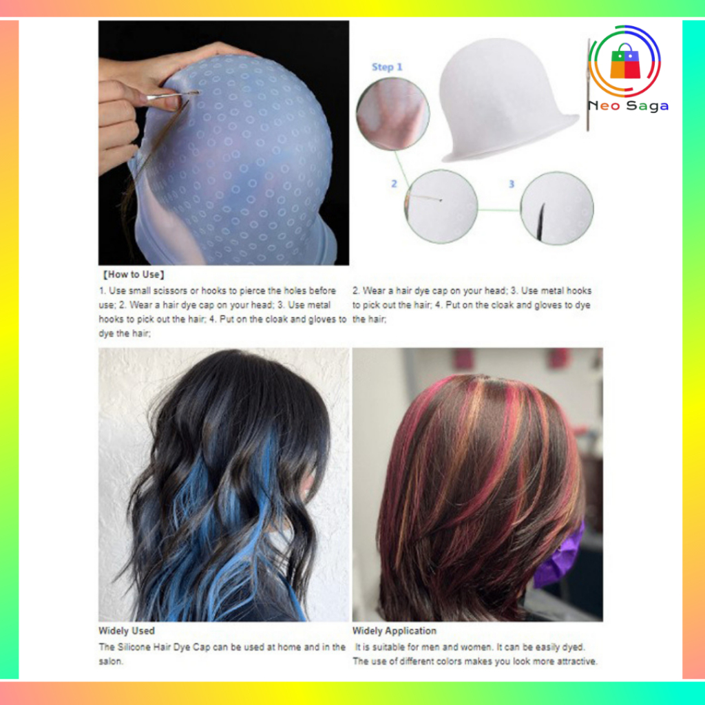 Jual Topi Highlight Karet Topi Magiccap Topi Pewarna Rambut | Shopee ...