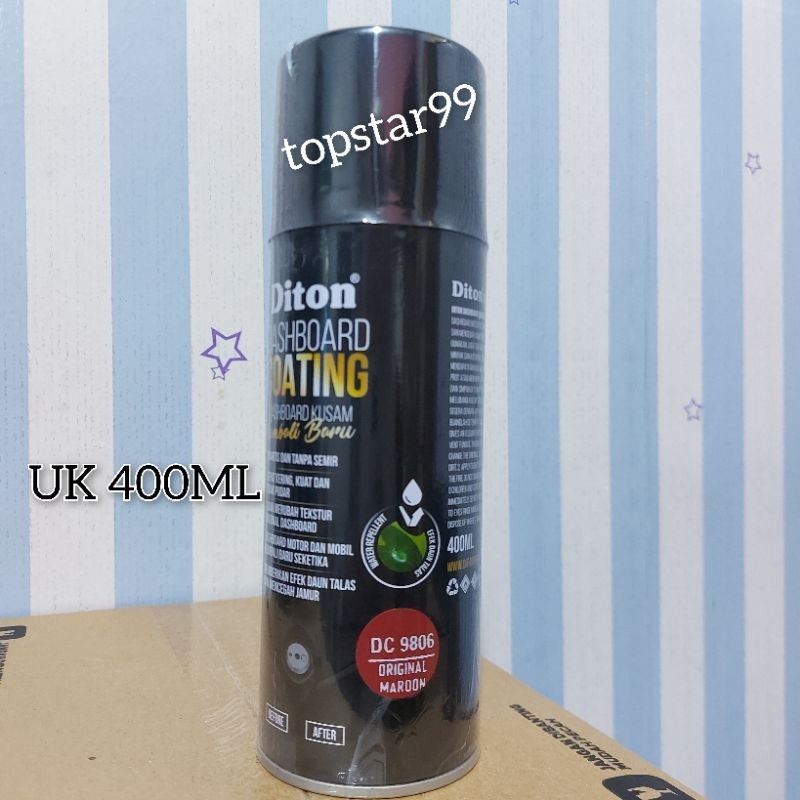 Jual Cat Semprot DITON PREMIUM DASHBOARD COATING ORIGINAL BLACK 9800 ...