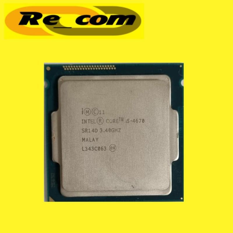 Jual PROCESSOR INTEL CORE i5 4670 GARANSI 1 TAHUN / 1 BULAN | Shopee ...