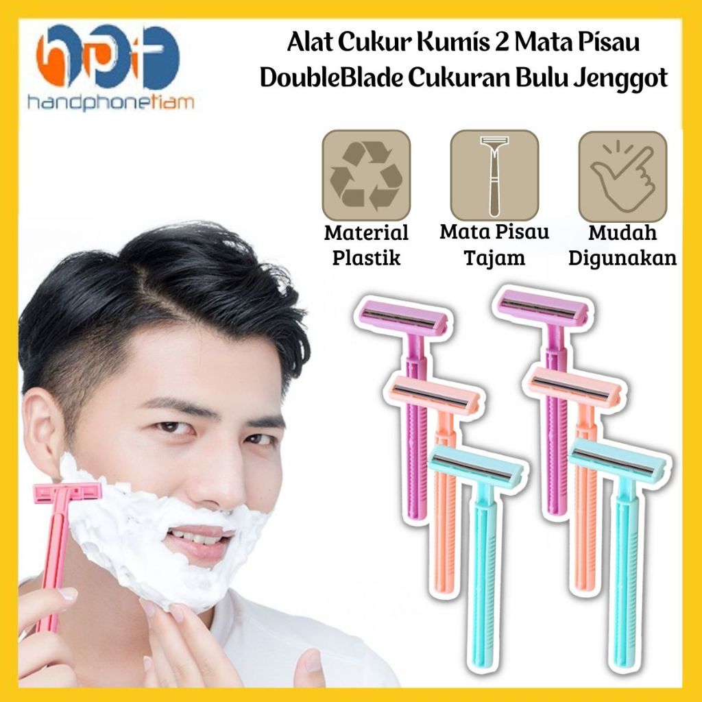 Jual Alat Cukur Kumis Double Blade Cukuran Bulu Jenggot Ketiak ...