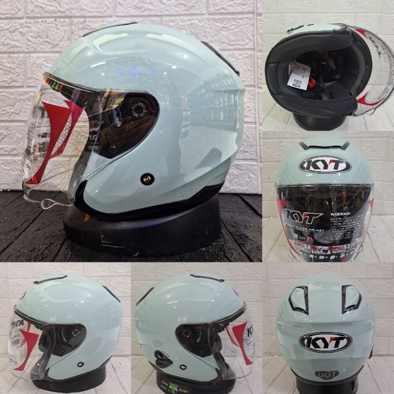 Jual HELM KYT KYOTO NEW COLOR MATCHA GREEN|KYT KYOTO WARNA TERBARU ...