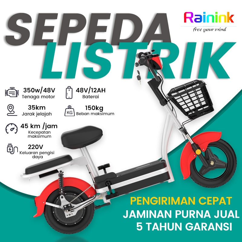 Jual Geekman Sepeda Listrik Murah 48V12AH Garansi Resmi | Shopee Indonesia
