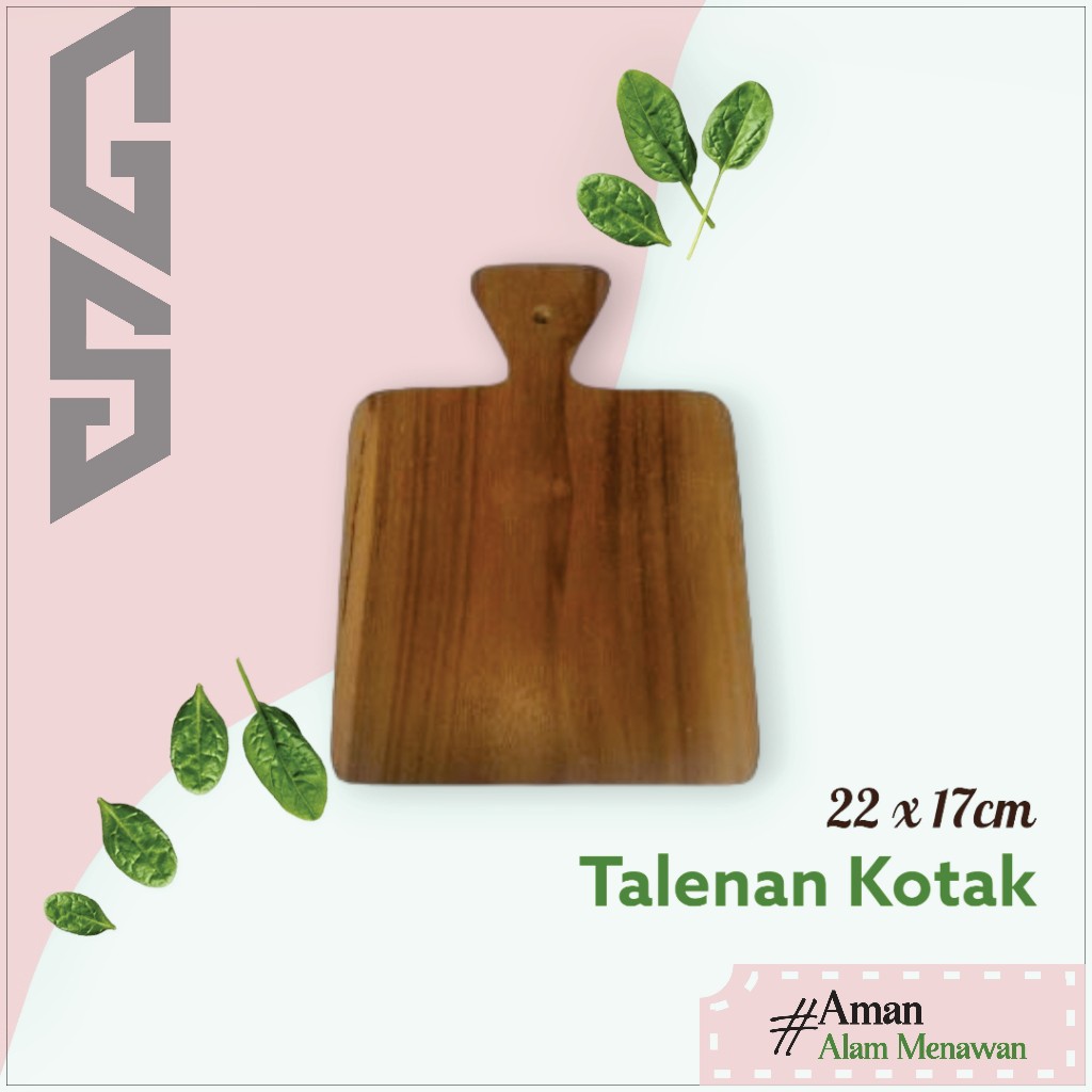 Jual Talenan Kotak Iris Makan Kayu Unik,Estetik dan Food Grade Ukuran ...