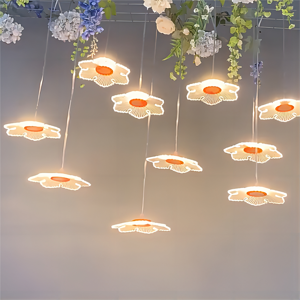 Jual Lampu Bunga Akrilik Dekorasi Lampu Hias Cahaya Hangat (isi 10 ...