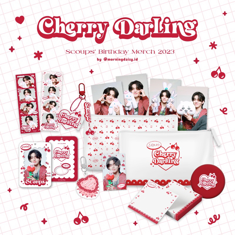 Jual Cherry Darling - Scoups Birthday Merch | Shopee Indonesia