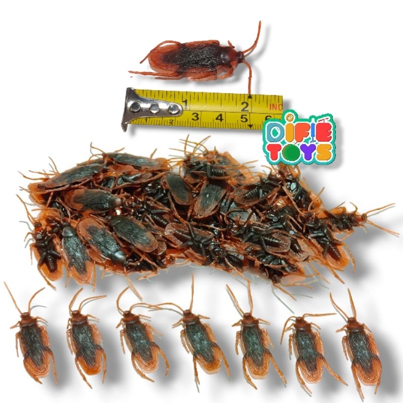 Jual 20 Mainan kecoak karet curah kecoa | Shopee Indonesia