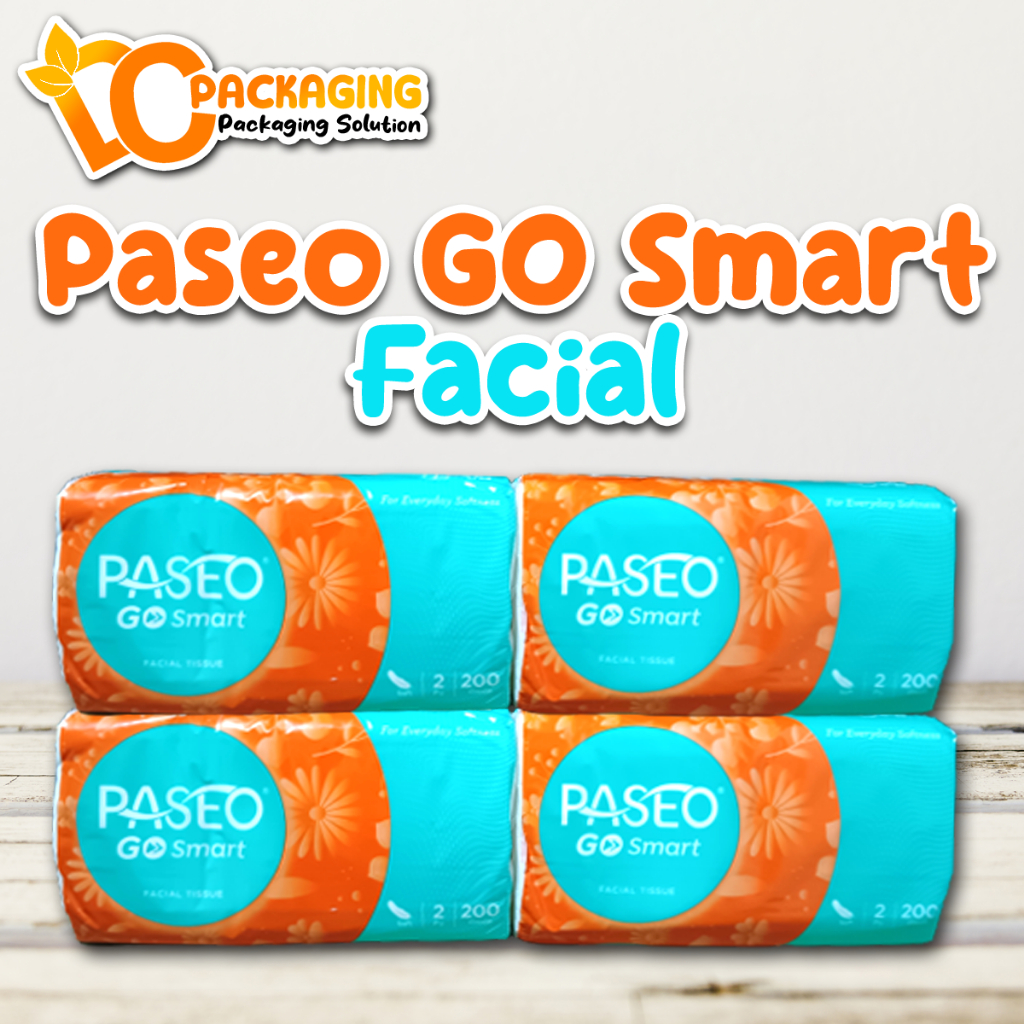 Jual Facial Tissue Paseo Go Smart 1 Pack ( 4 pcs x 200 sheets x 2 ply ...