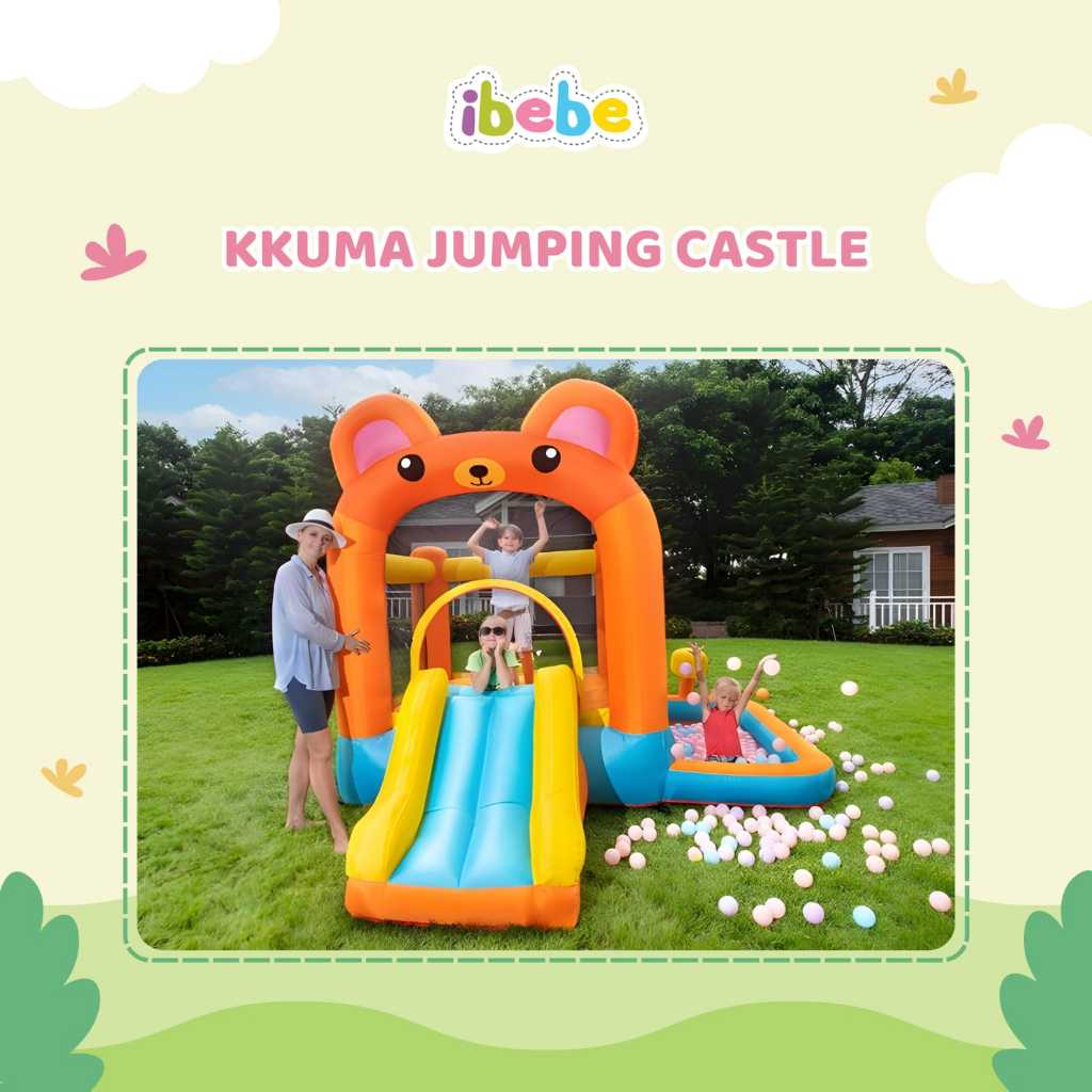 Jual Rumah Balon Kuma Istana Balon Isbal Bouncy Playground | Shopee ...