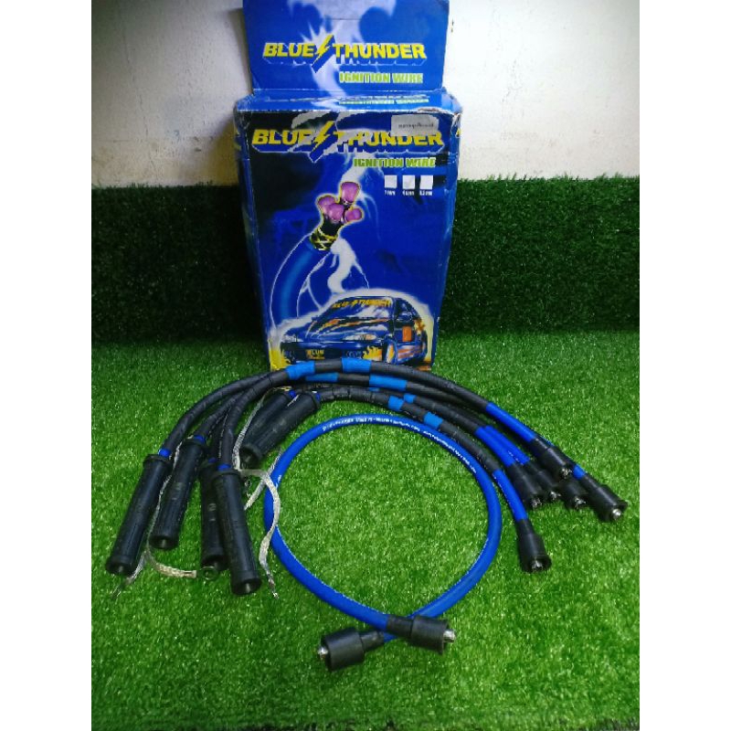 Jual Kabel Busi Racing Toyota Hardtop 4 Core + Grounding Blue Thunder ...