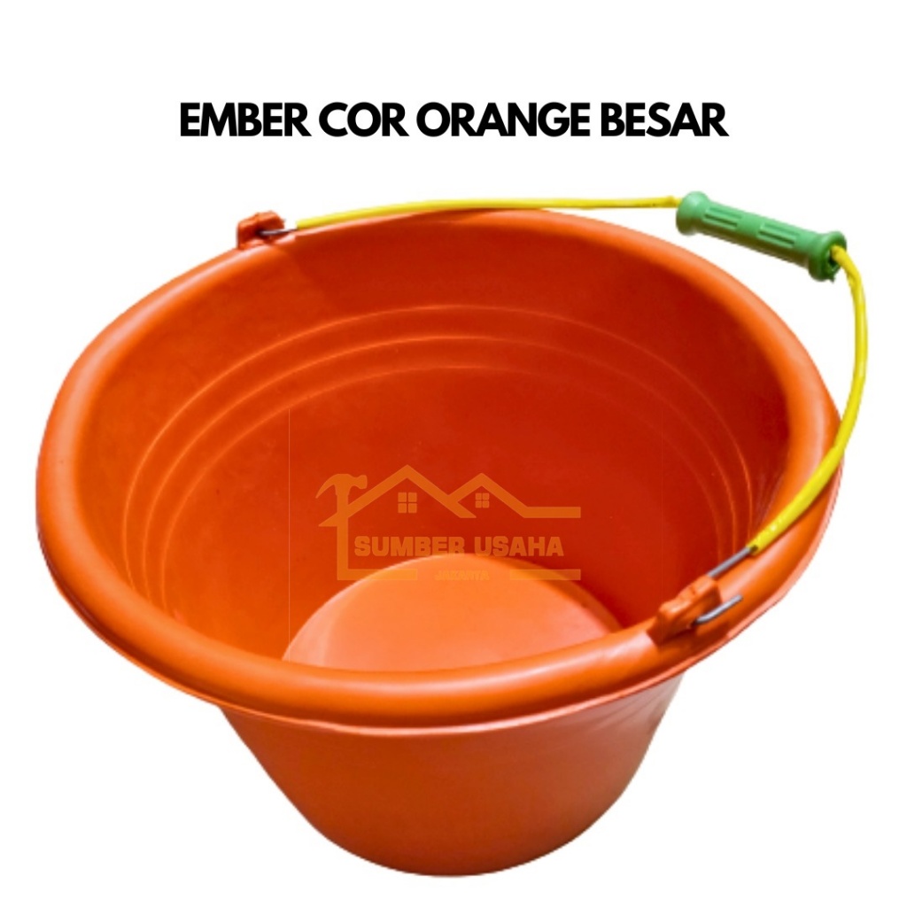 Jual Ember Plastik MERAH | Ember Cor Anti Pecah | Ember Bangunan BESAR ...