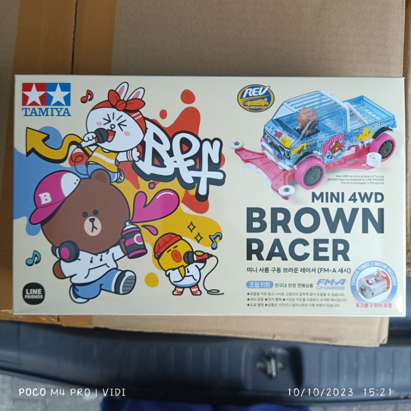 Jual Tamiya 92443 Mini 4WD Brown Racer Line Friends FM-A Chassis 4WD ...