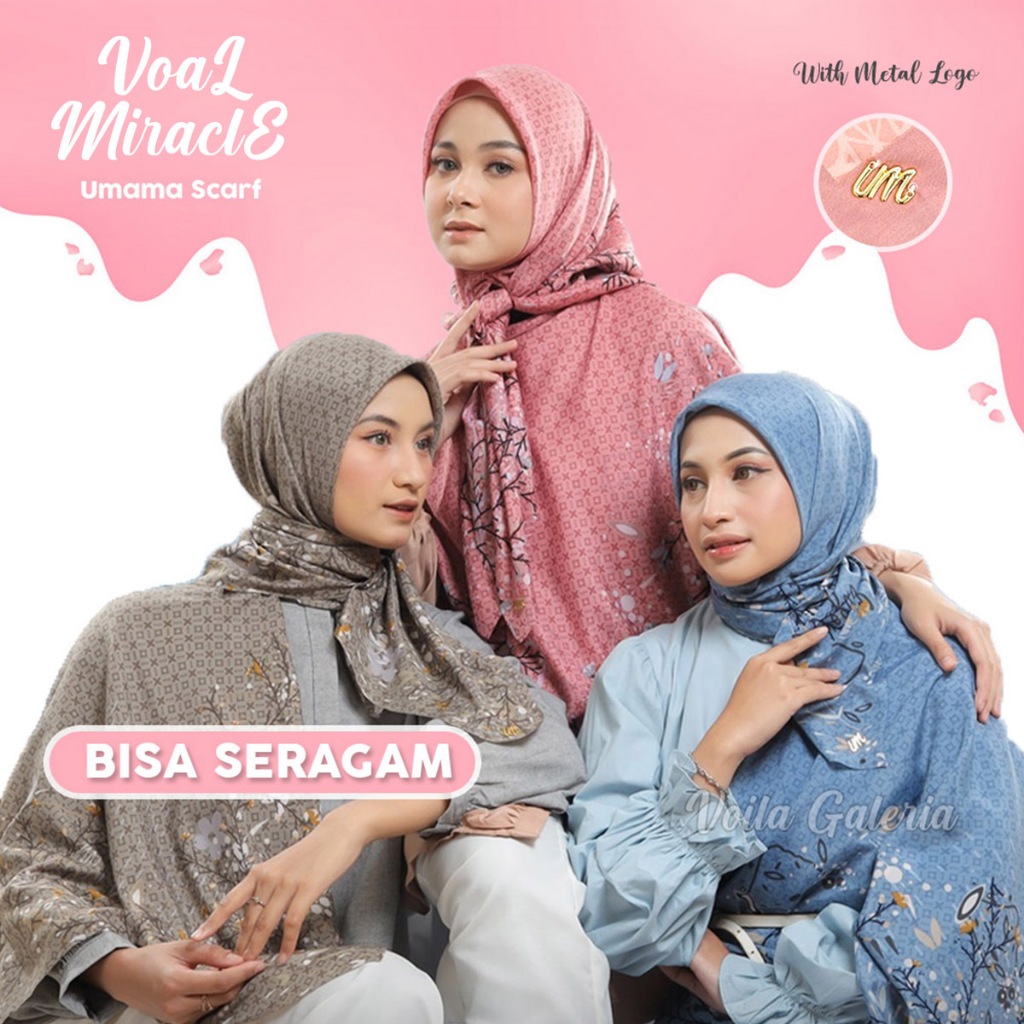 Jual Hijab Segi Empat Voal Premium Motif Seragam Original By Umama ...