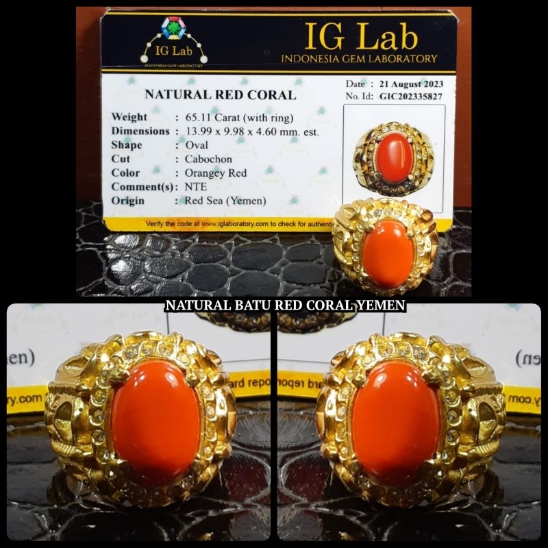 Jual CINCIN BATU RED MARJAN ( ASLI RED CORAL YEMEN ) | Shopee Indonesia