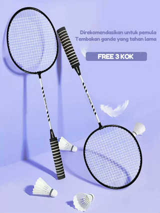 Jual Raket Bulu Tangkis Isi 2 pcs/raket badminton origin/ raket ...