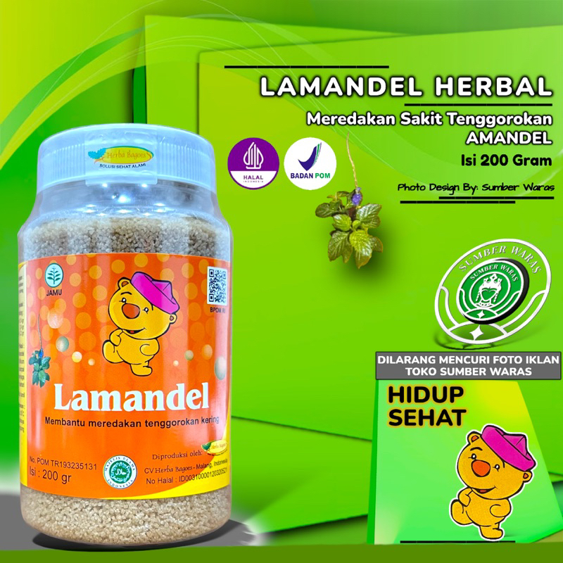 Jual Obat Amandel LAMANDEL BPOM Botol 200gr - Formulasi Medik Untuk ...