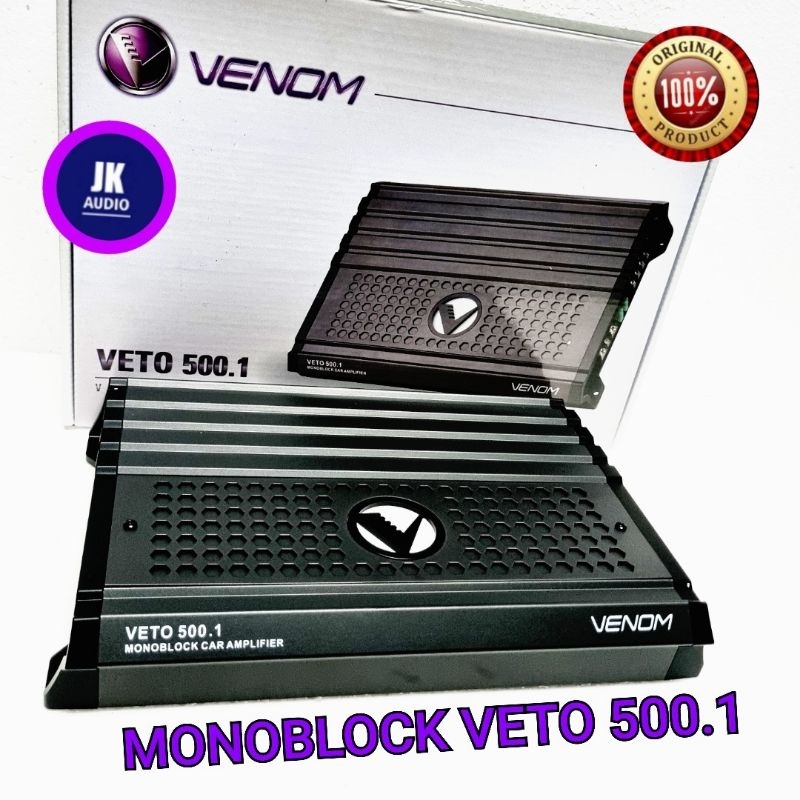 Jual Power Monoblock Venom Veto 500.1 Amplifier Monoblock Audio Mobil ...