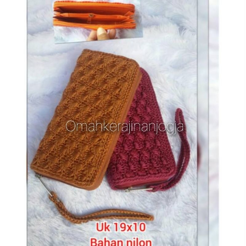 Jual Dompet rajut / dompet wanita / dompet rajut murah uk 19x10 ...