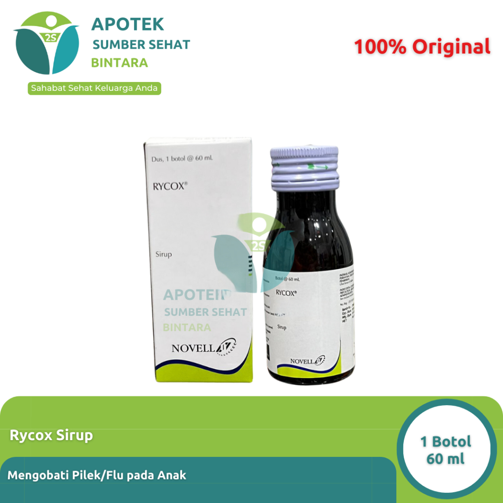 Jual Rycox Sirup Obat Pilek Anak 60 ml | Shopee Indonesia