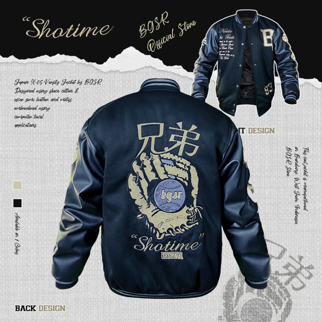Jual Jaket Baseball Varsity Jacket Kulit Touring Sunmori Motor JAPAN X ...