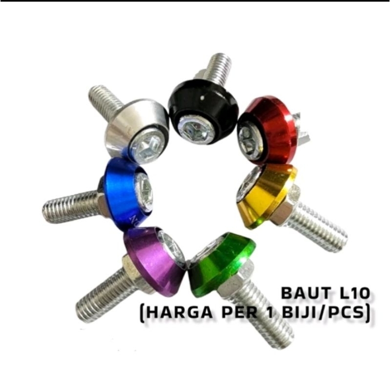 Jual BAUT PLAT NOMOR / BAUT POSH / BAUT MONEL KUNCI L 10 HARGA 1 PCS ...