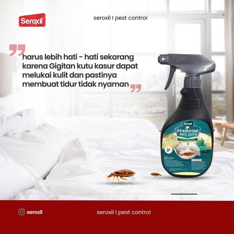 Jual Seroxil Pembasmi Anti Tungau Kutu Kasur & Kutu Busuk 450ml ...