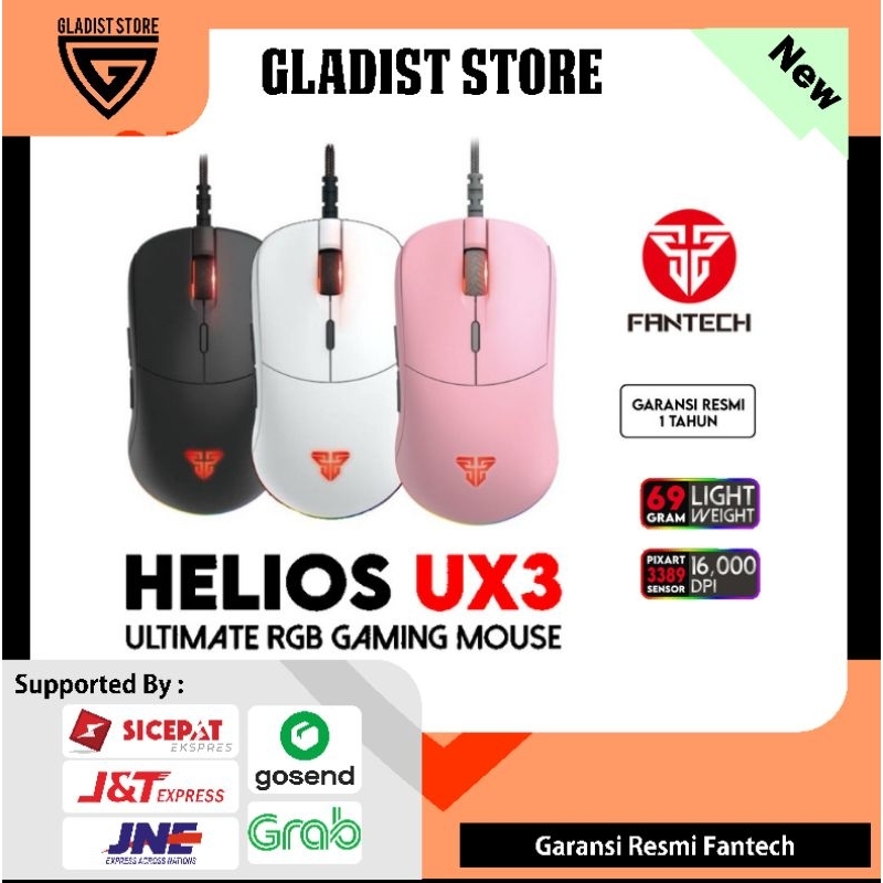Jual Fantech HELIOS UX3 Mouse Gaming Garansi Resmi | Shopee Indonesia