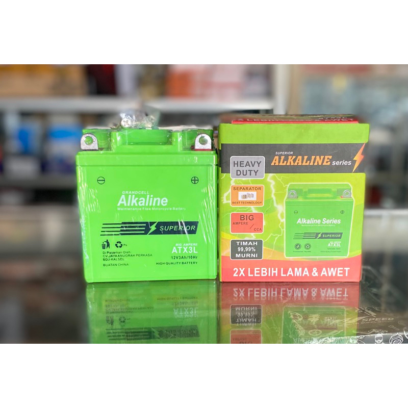 Jual accu aki alkaline ATX3L NINJAR/SS RXK | Shopee Indonesia