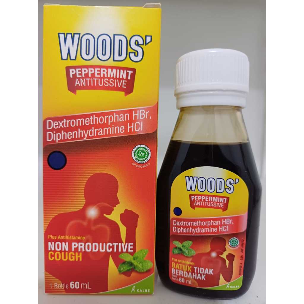 Jual Woods peppermint Antitussive batuk tidak berdahak (60ml) | Shopee ...