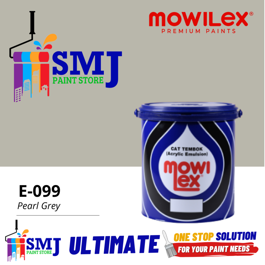 Jual Cat Tembok Interior MOWILEX EMULSION Warna TINTING Pearl Grey E099 ...