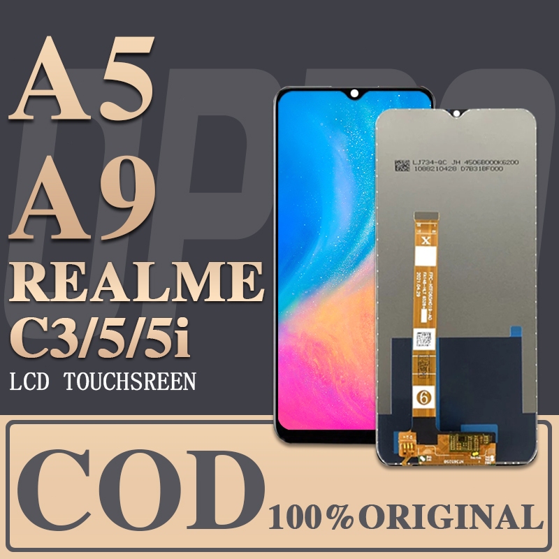 Jual 【ORIGINAL+LEM】LCD OPPO Realme 5/5i /Realme C3/A5 2020/A9 2020/A11X ...