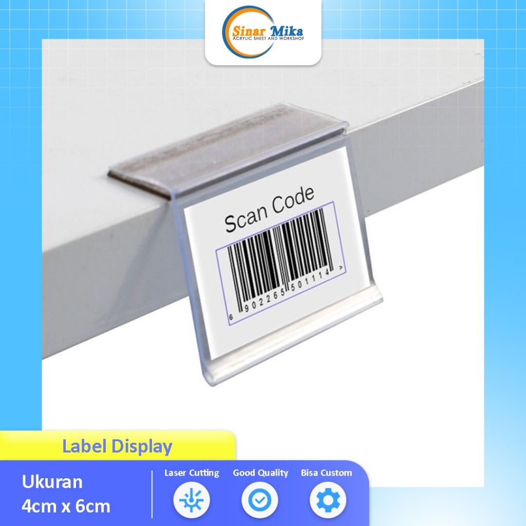 Jual Label Display Harga Akrilik/Price tag minimarket | Shopee Indonesia