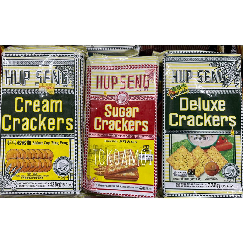 Jual HUP SENG Crackers / Roti Gebeng Jadul / Sugar Crackers / Cream ...