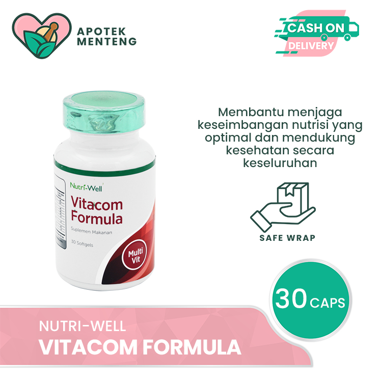 Jual Nutriwell Vitacom Formula - Memenuhi Multivitamin dan Mineral ...