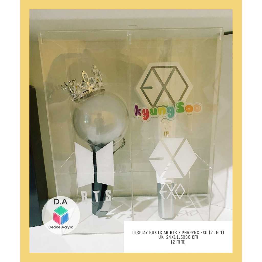 Jual Decide Acrylic Akrilik Kotak Box Display Lightstick Army Bomb BTS ...