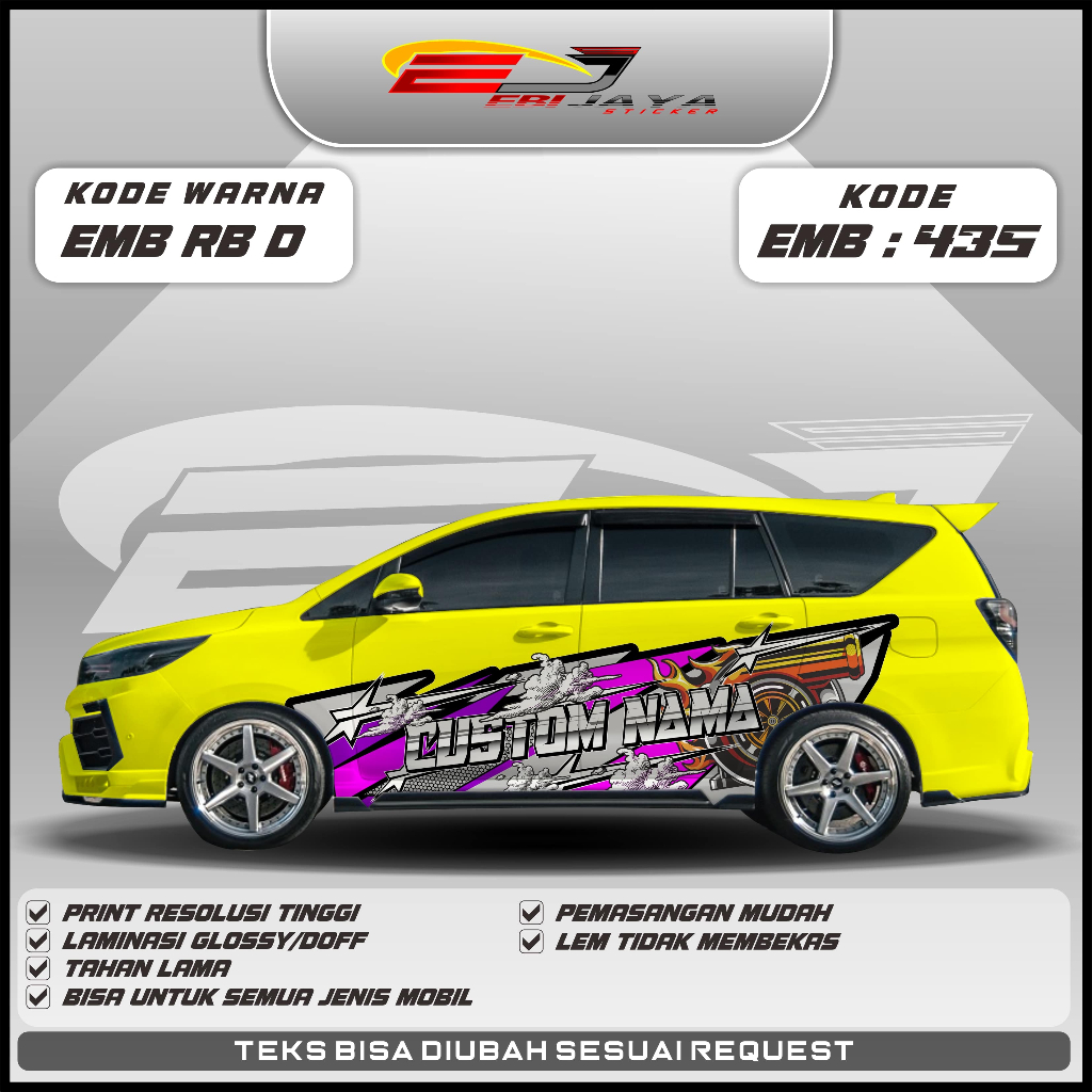 Jual STIKER DECAL VARIASI TERBARU VINYL HOLOGRAM-DEKAL STICKER MOBIL ...