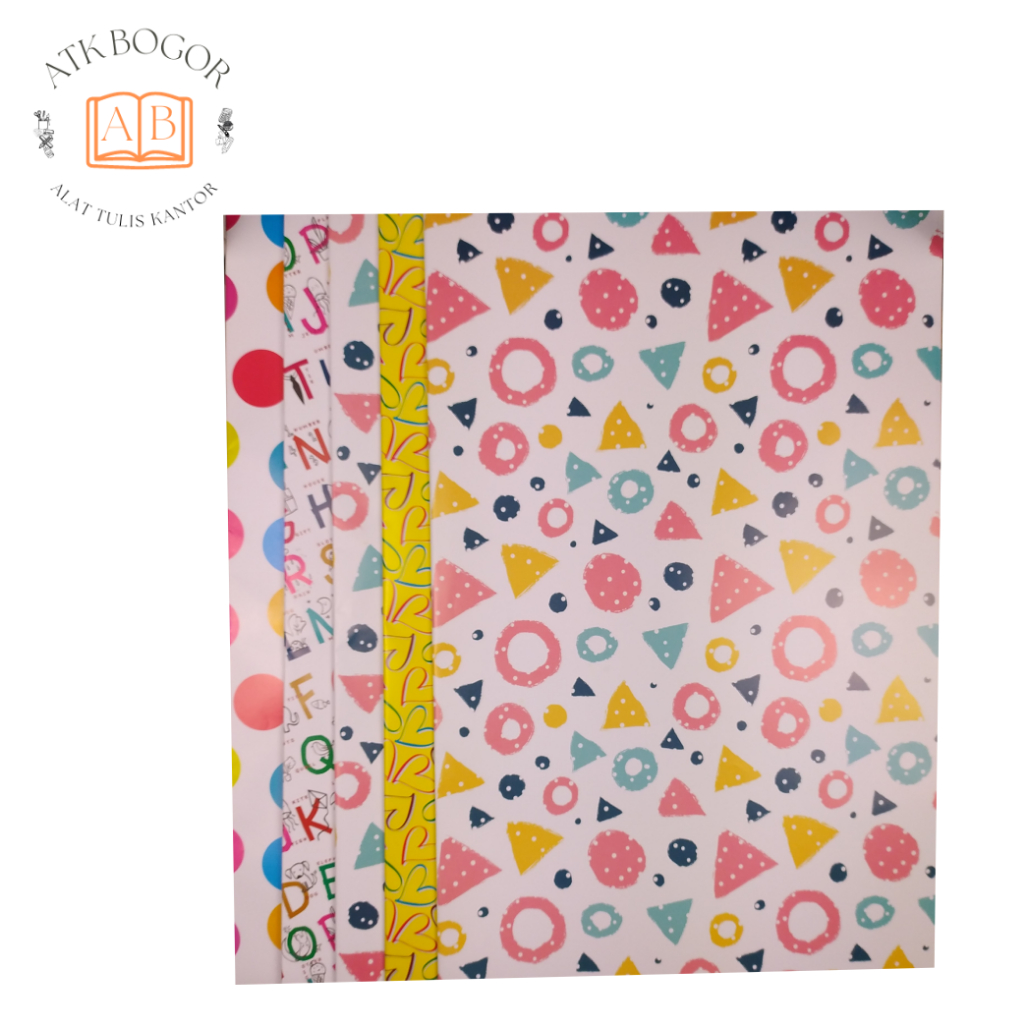 Jual Kertas Kado Glossy Kiky Gift Wrap - Isi 1 Pack / 50 Lembar ...