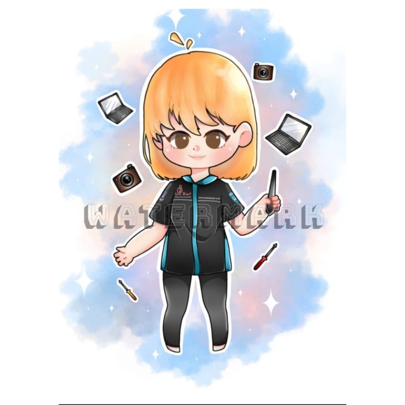 Jual Jasa Gambar Ilustrasi/Poster/Maskot/Card/Logo | Shopee Indonesia